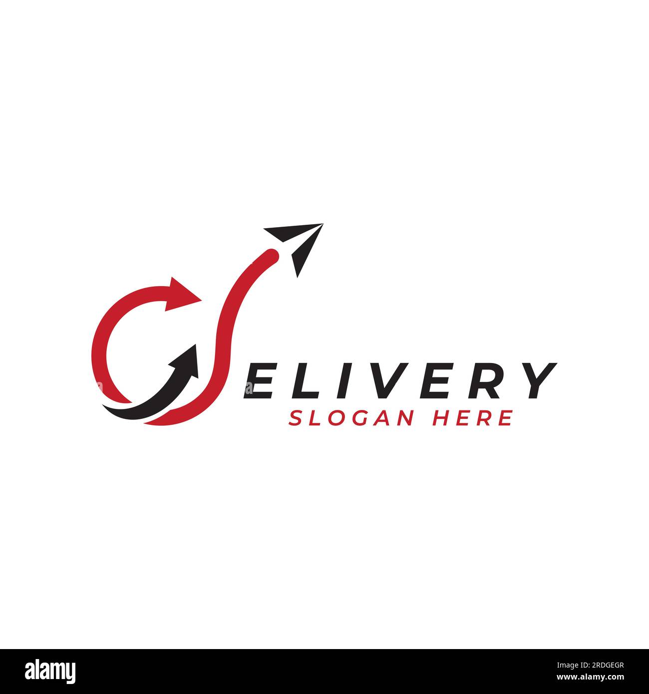 Logistics company vector logo, arrow icon logo, fast digital delivery ...