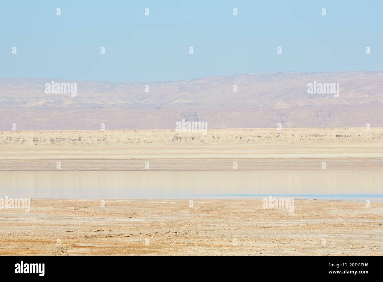 Barren landscape around The Dead Sea, Jordan Stock Photo - Alamy