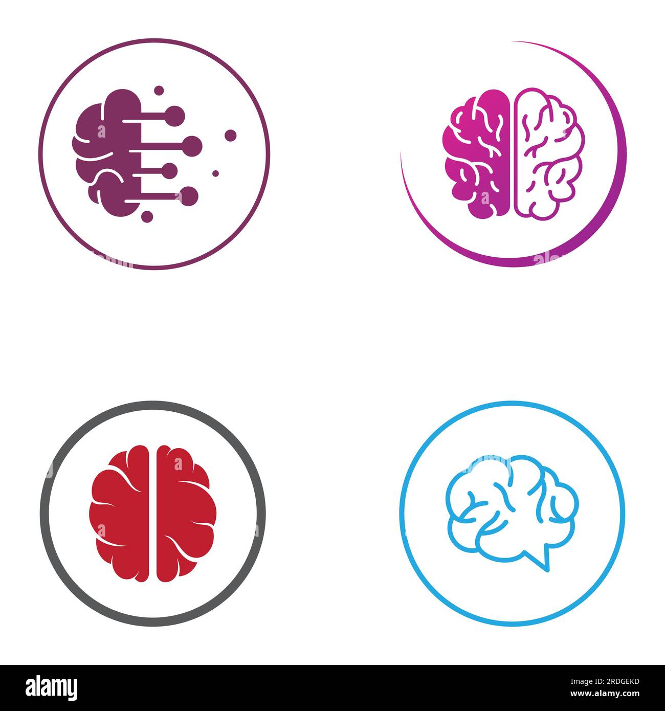 Brain logo. Brain logo with combination of technology and brain part ...