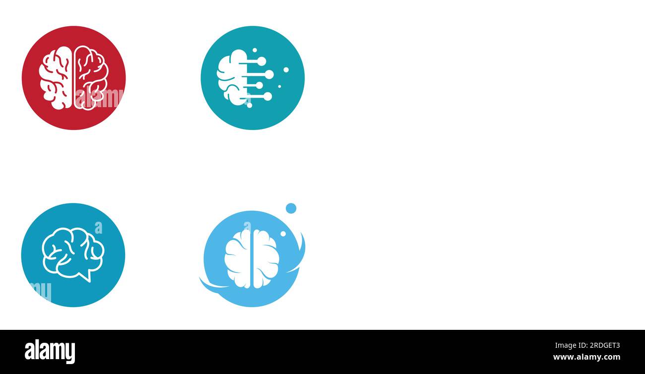 Brain logo. Brain logo with combination of technology and brain part ...