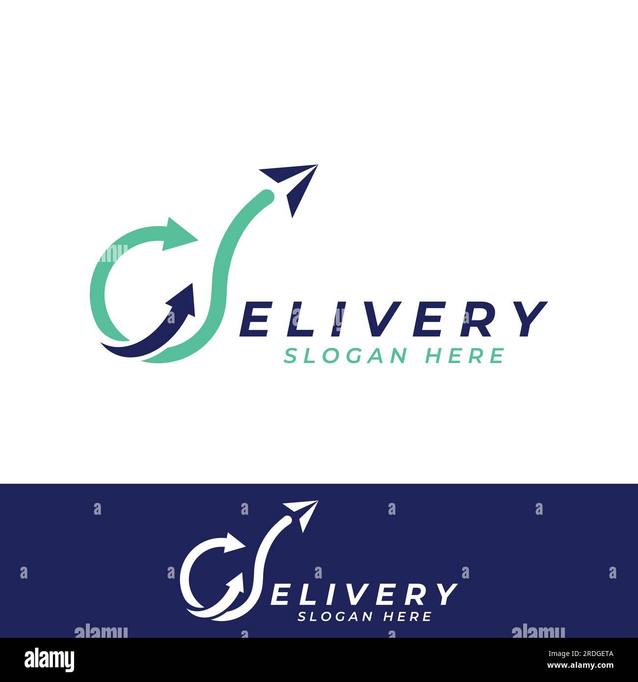 Logistics company vector logo, arrow icon logo, fast digital delivery ...