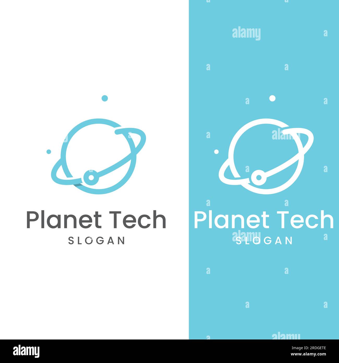 Logo of modern digital tech world, global or tech planet, and digital ...