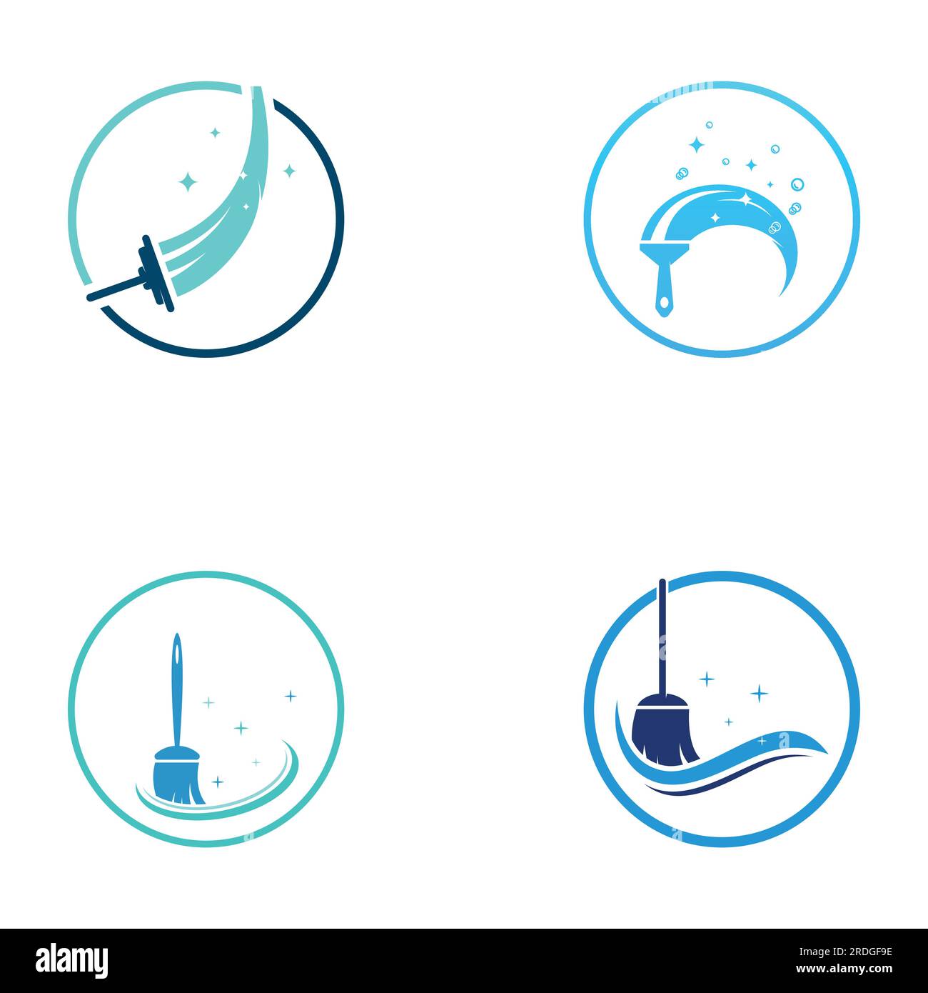 Cleaning logo, cleaning protection logo and house cleaning logo. With ...