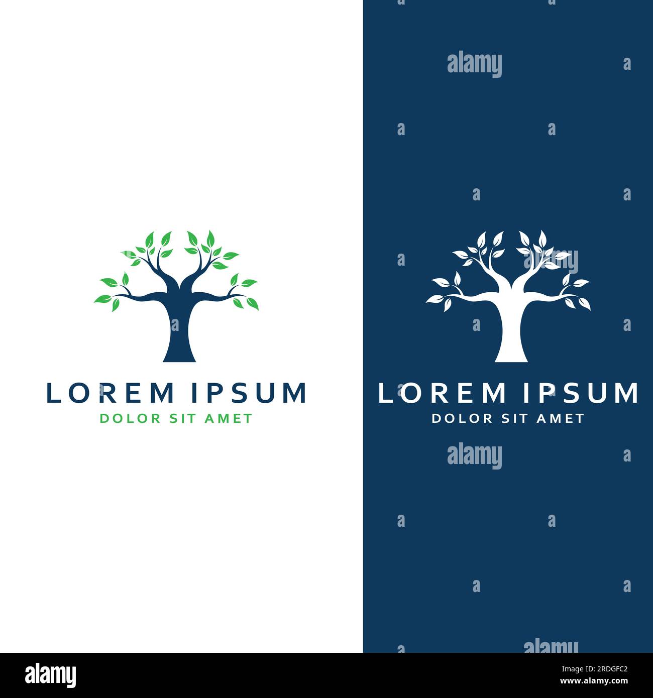 Living tree logo design, using vector concept Stock Vector Image & Art ...