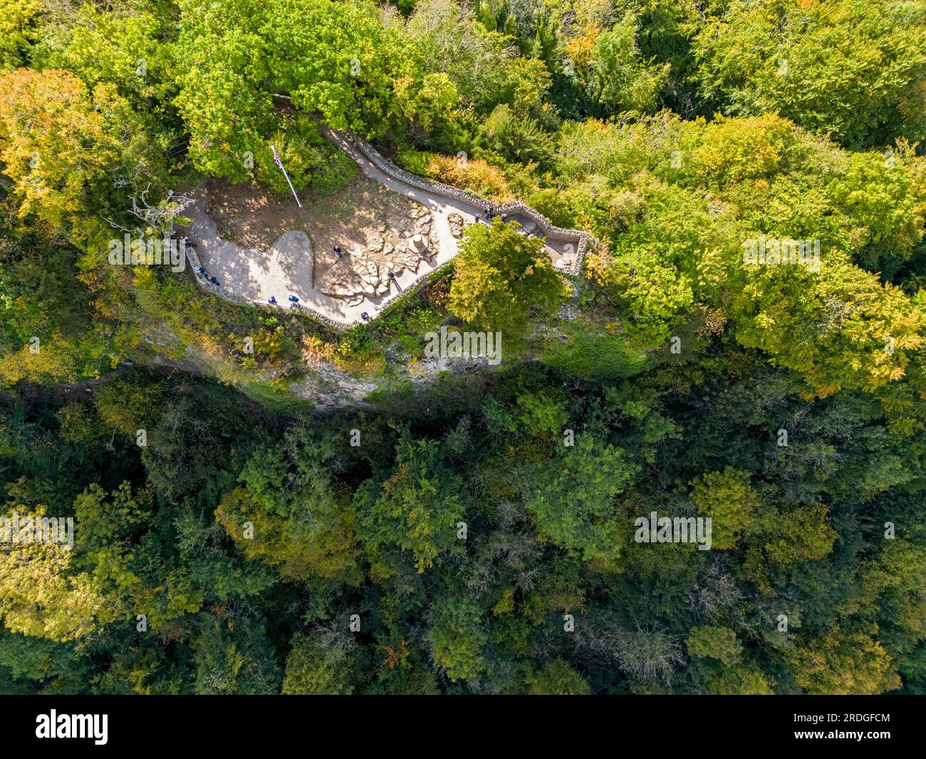 River Wye and the Wye valley from Symonds Yat and Yat Rock scenic view ...