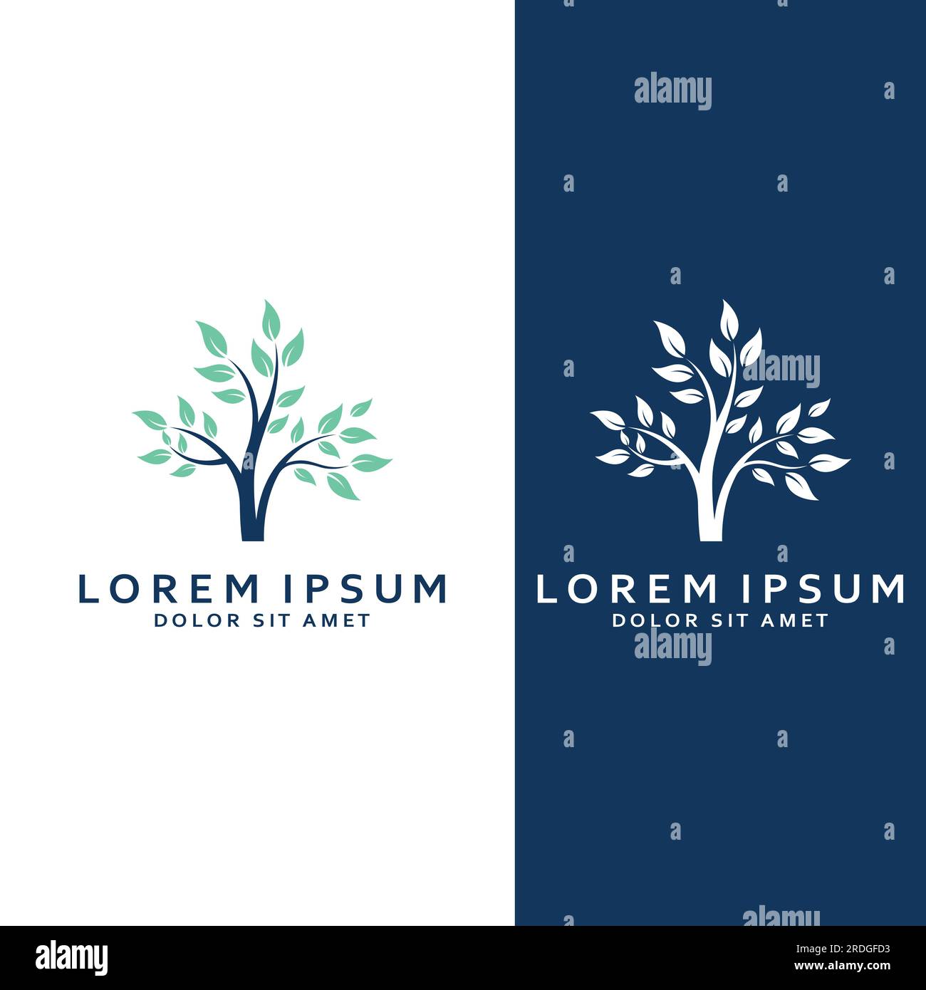 Living tree logo design, using vector concept Stock Vector Image & Art ...