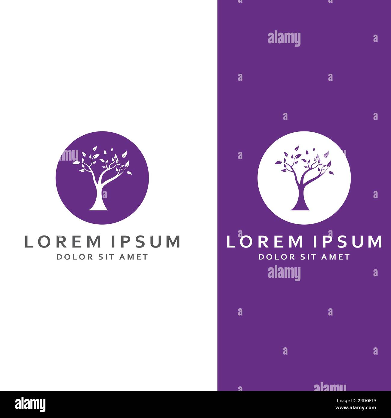 Living tree logo design, using vector concept Stock Vector Image & Art ...