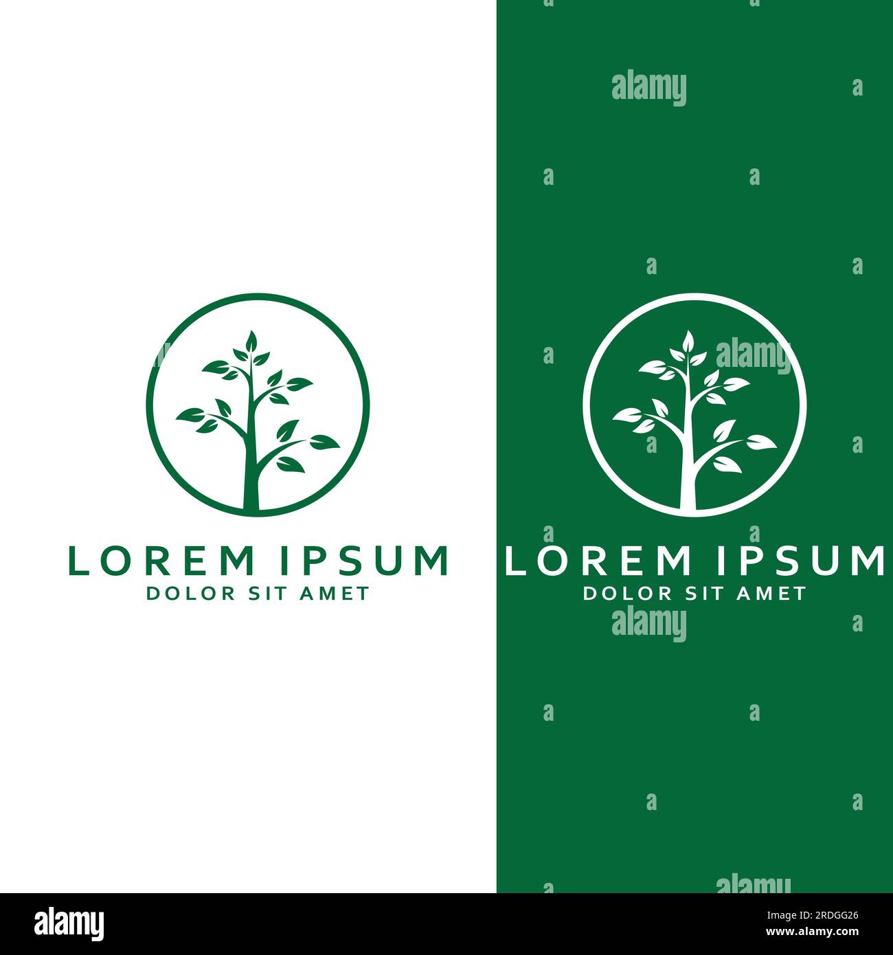 Living tree logo design, using vector concept Stock Vector Image & Art ...