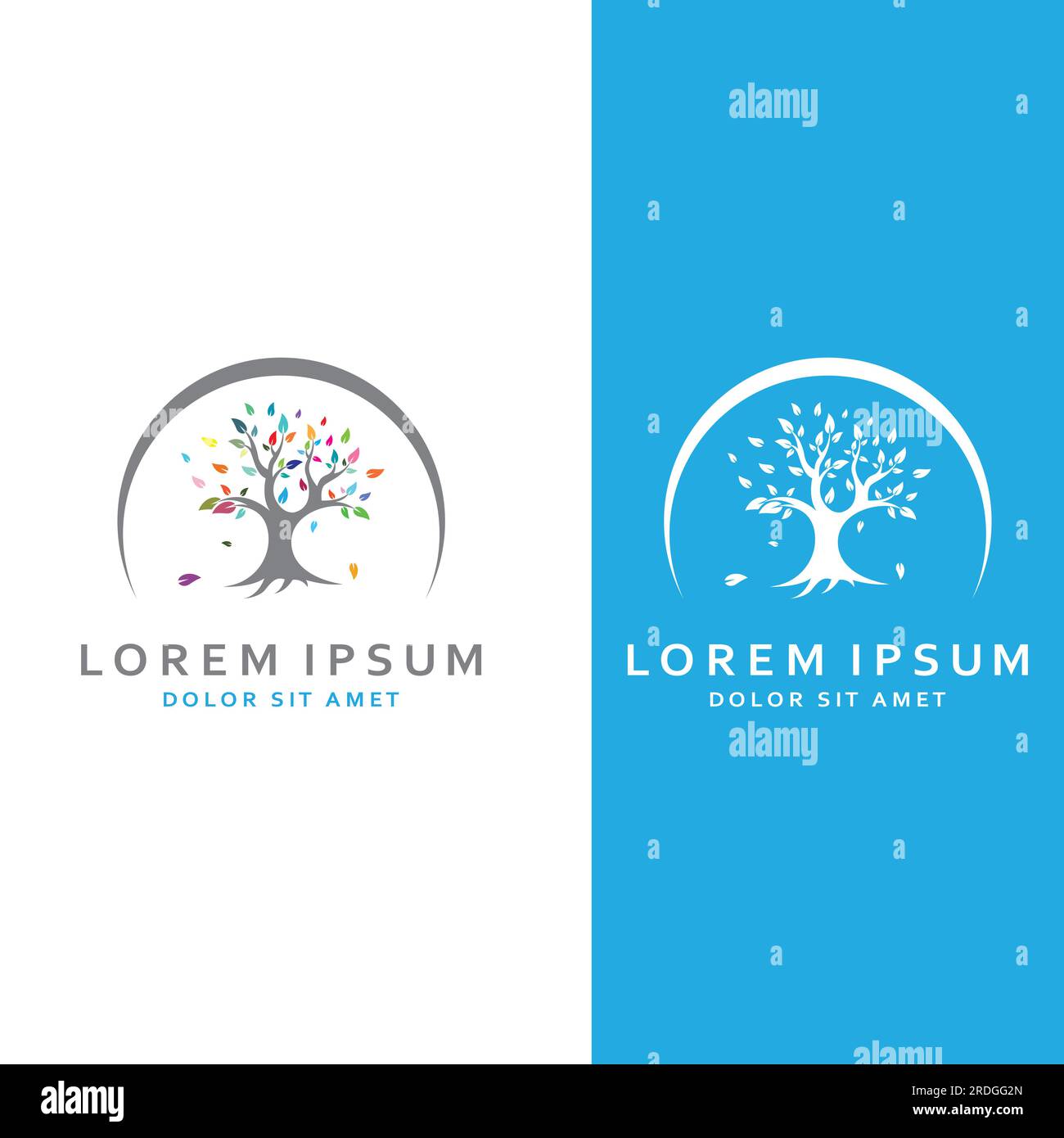 Living tree logo design, using vector concept Stock Vector Image & Art ...