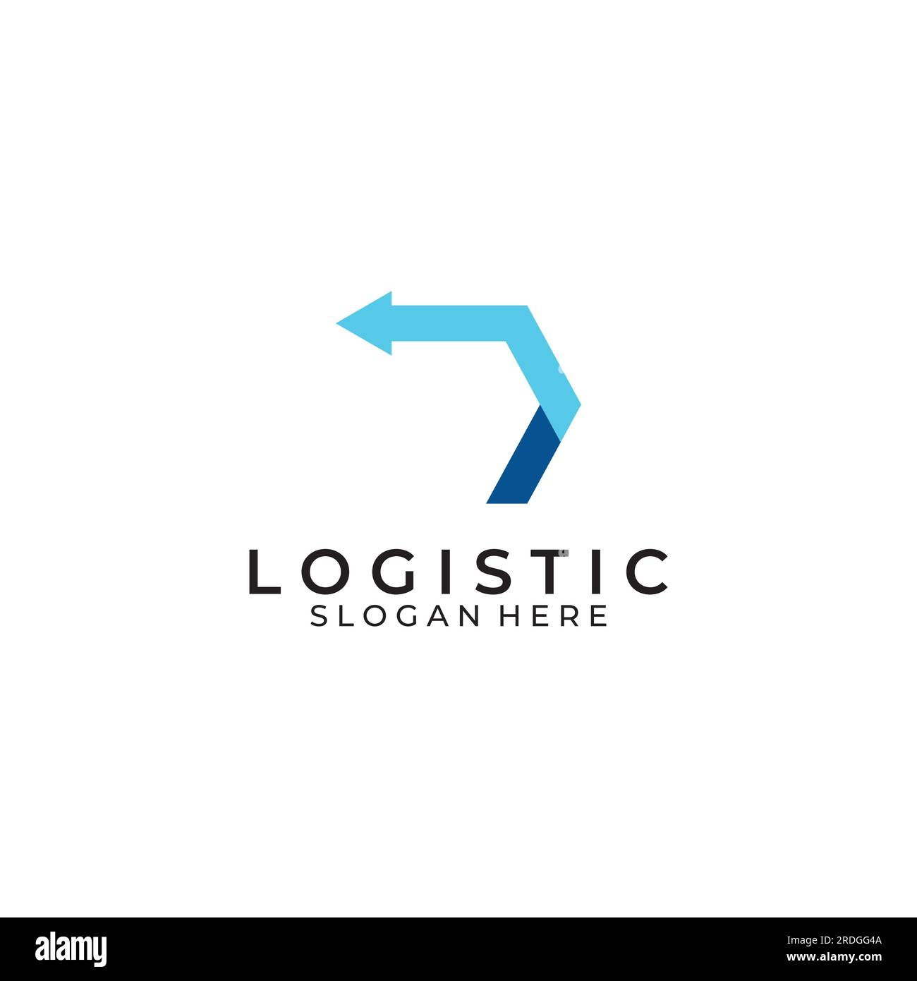 Logistics company vector logo, arrow icon logo, fast digital delivery ...