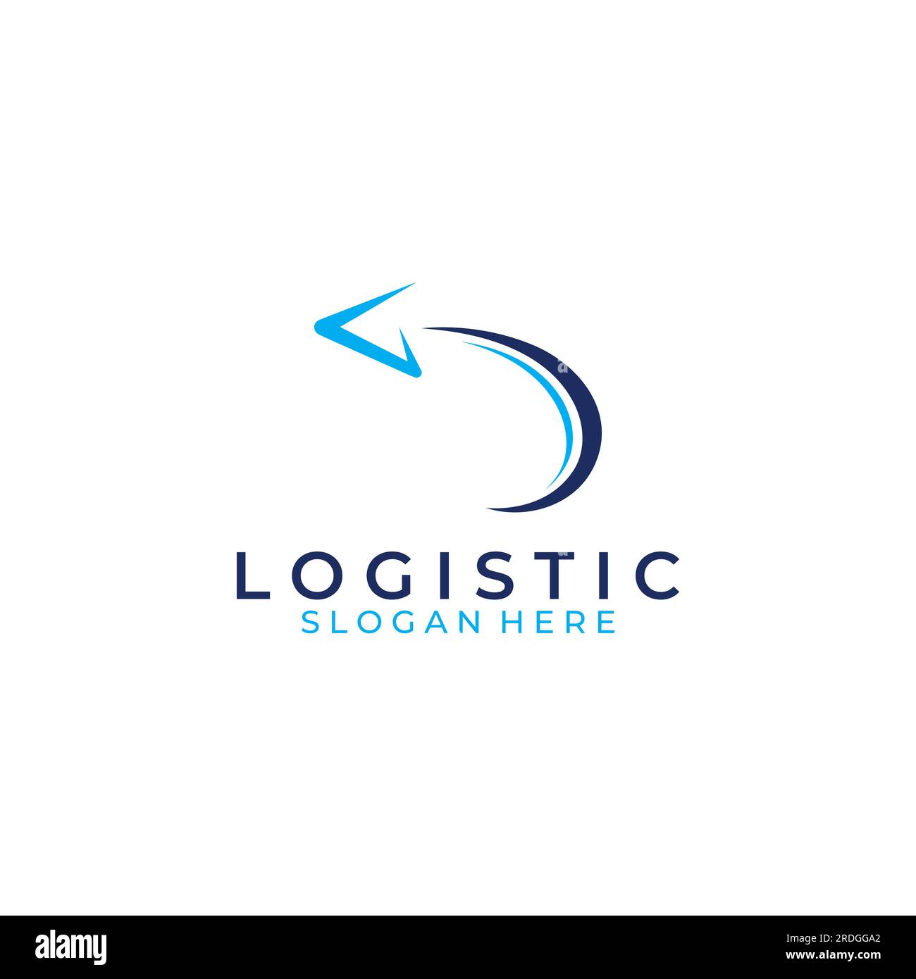 Logistics company vector logo, arrow icon logo, fast digital delivery ...