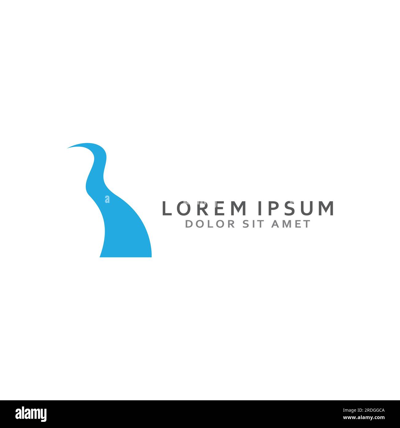 Logos of rivers, creeks, riverbanks and streams. River logo with ...