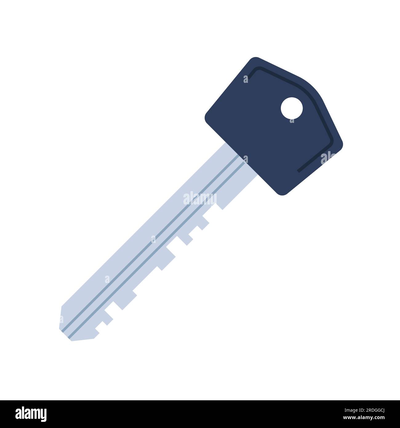 House key. Realistic modern door key. Home security. Vector ...
