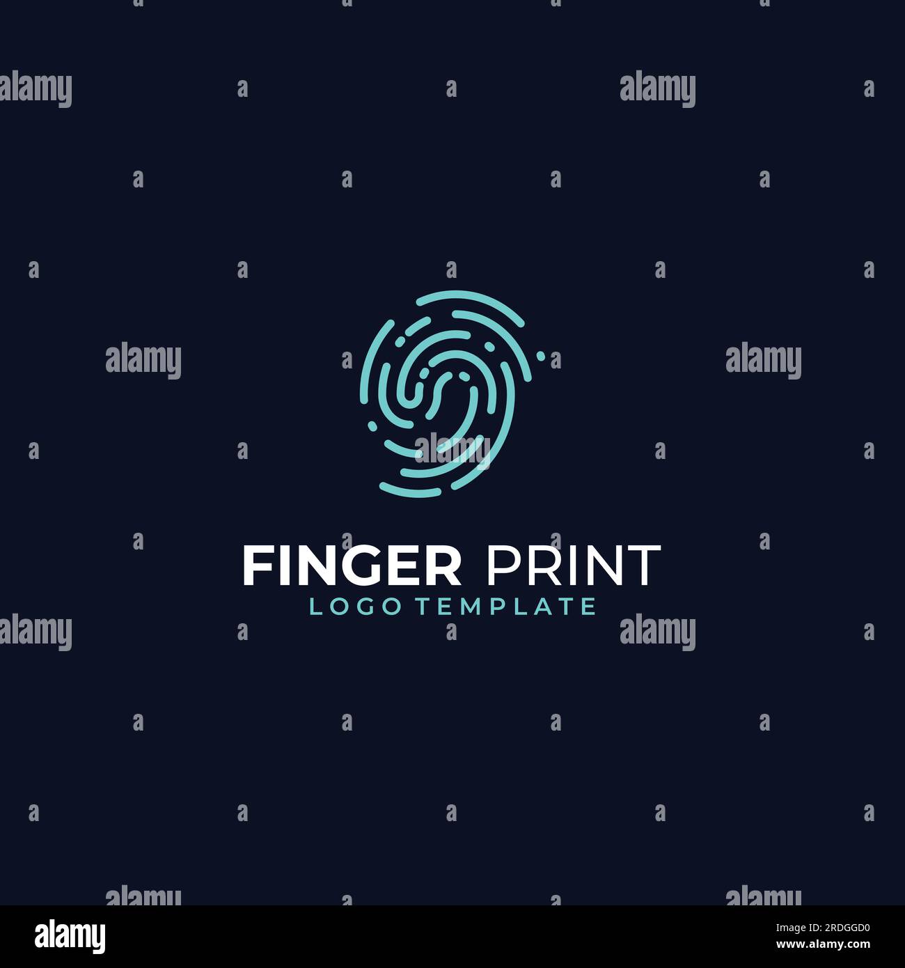 Fingerprint logo,fingerprint scan logo for business card identity ...