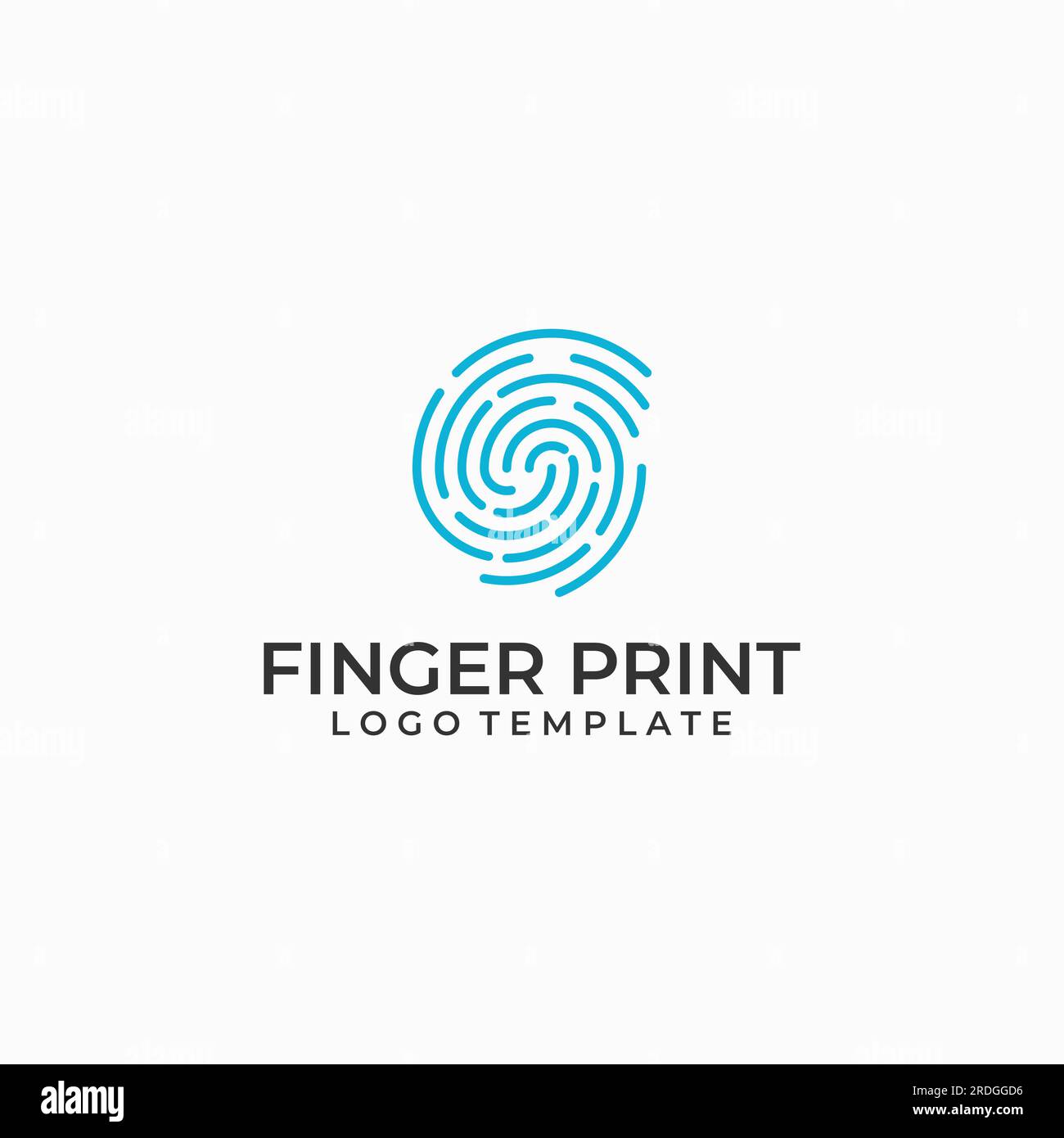 Fingerprint logo,fingerprint scan logo for business card identity ...