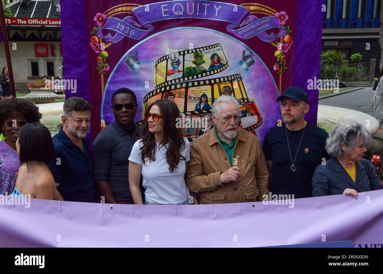 London, UK. 21st July 2023. Actors Andy Serkis, David Oyelowo, Hayley ...