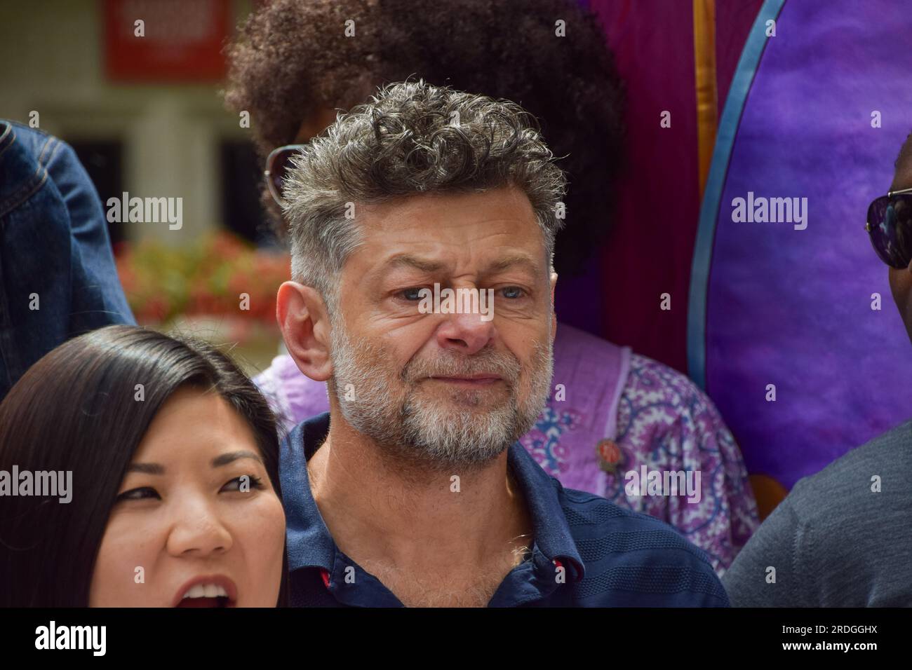 London, UK. 21st July 2023. Actor Andy Serkis shows his support as ...