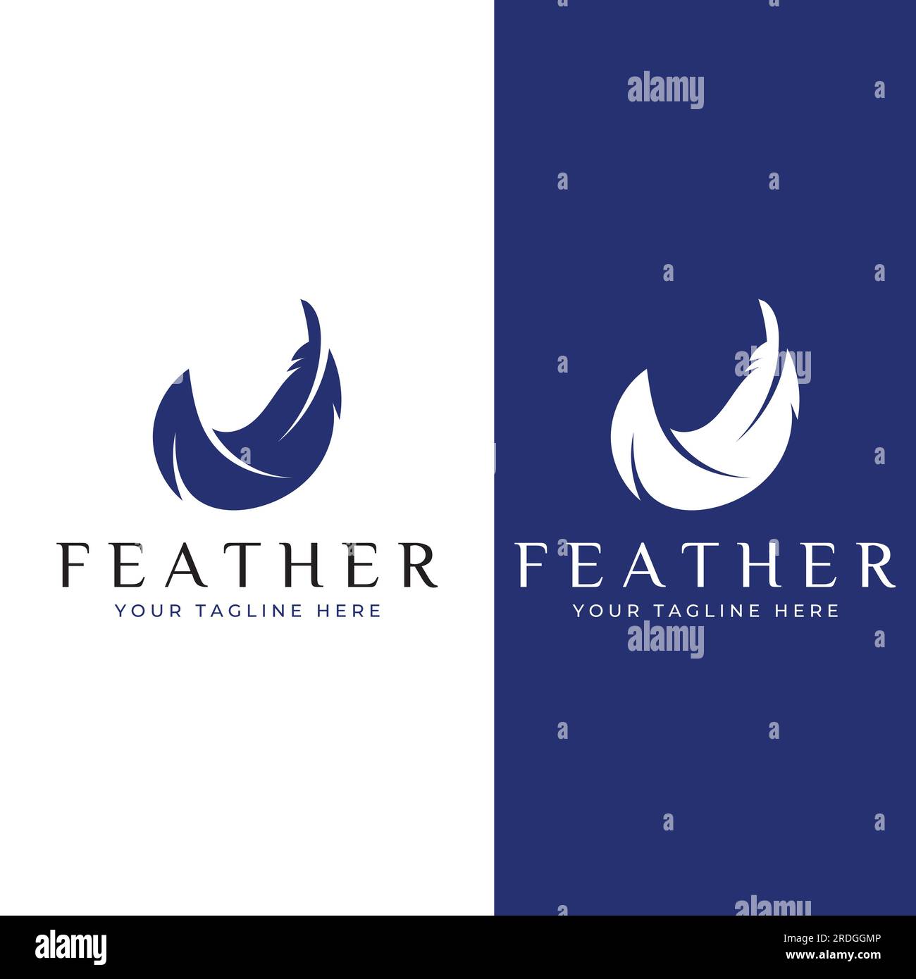 Feather logo, feather pen logo and law firm feather logo vector design ...