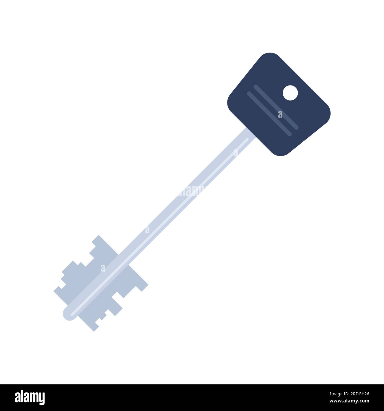 House key. Realistic modern door key. Home security. Vector ...