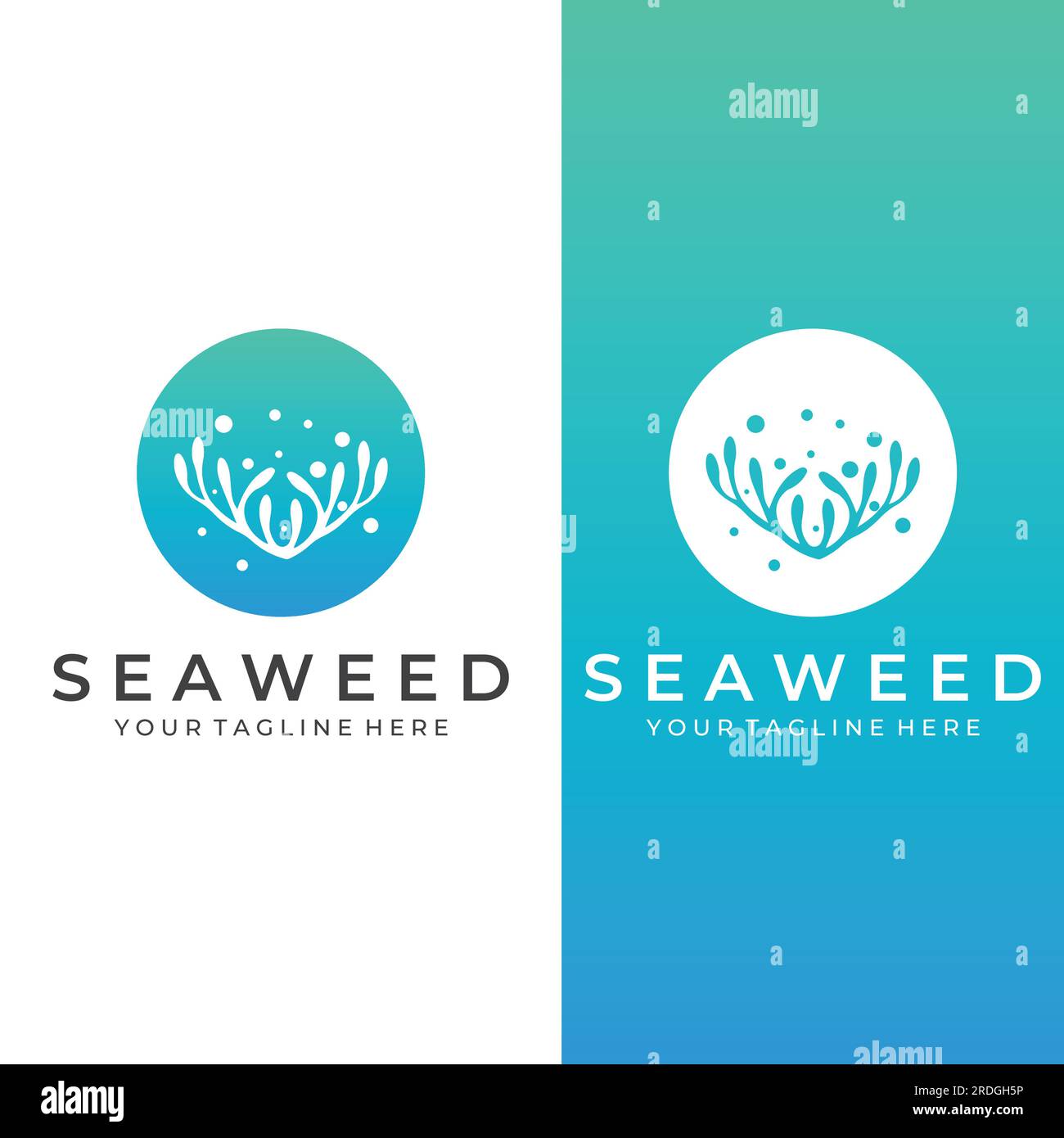 Seaweed logo with vector illustration design Stock Vector Image & Art ...