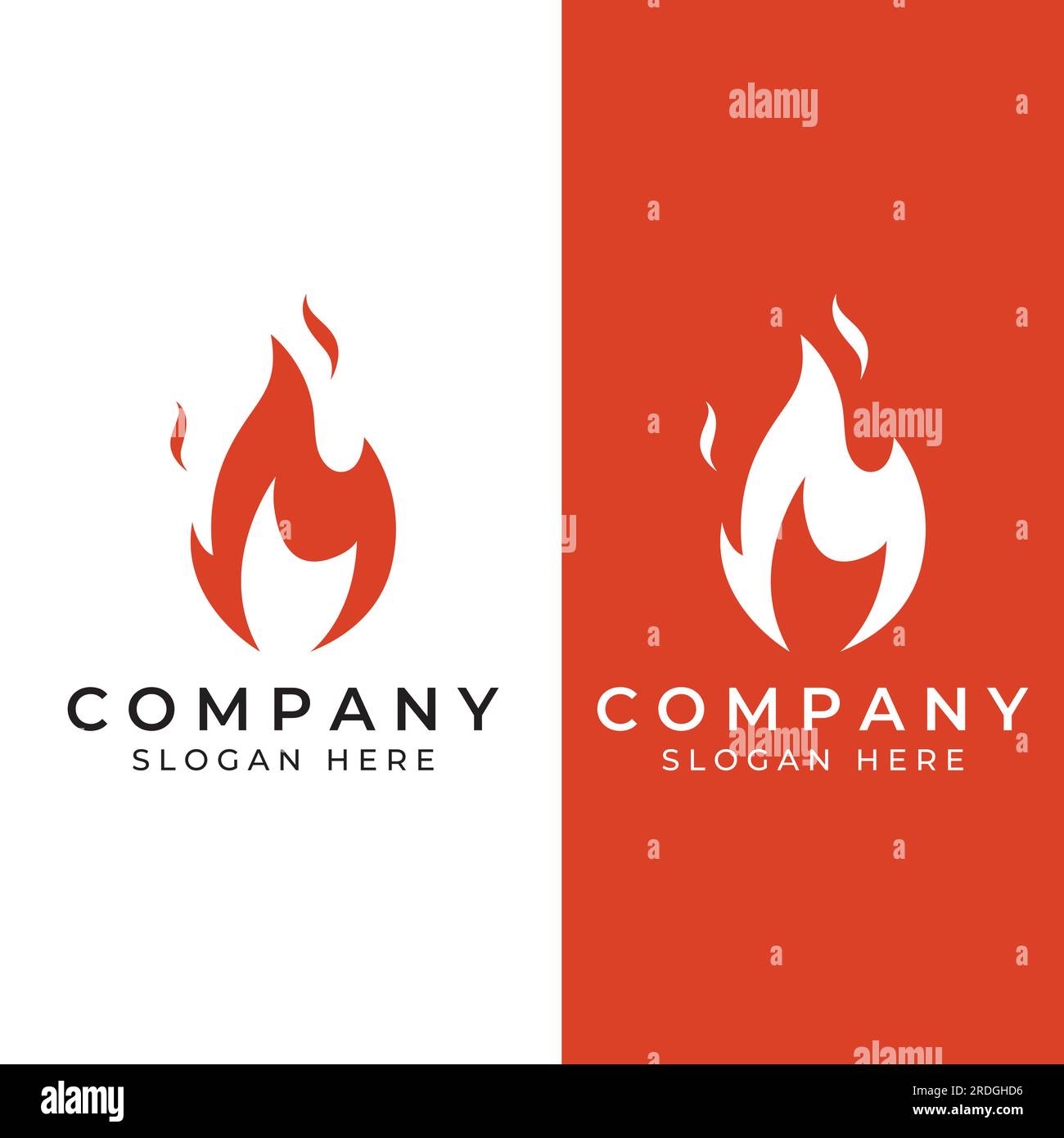 Fire or flame logo, fireball logo, and embers. Using a vector design ...