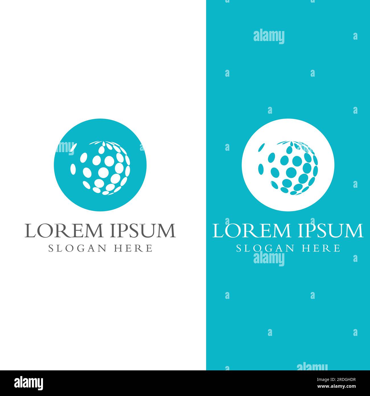 Logo of modern digital tech world, global or tech planet, and digital ...