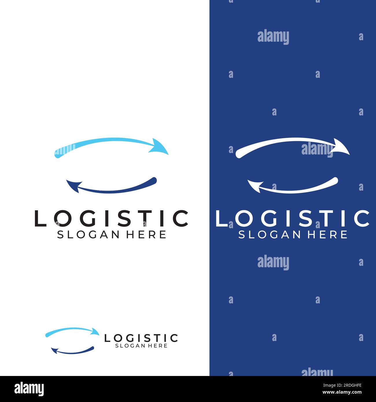Logistics company vector logo, arrow icon logo, fast digital delivery ...