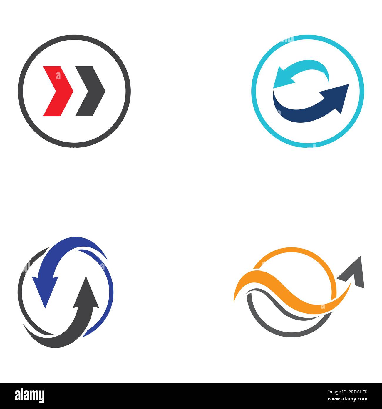 Logistics company vector logo, arrow icon logo, fast digital delivery ...