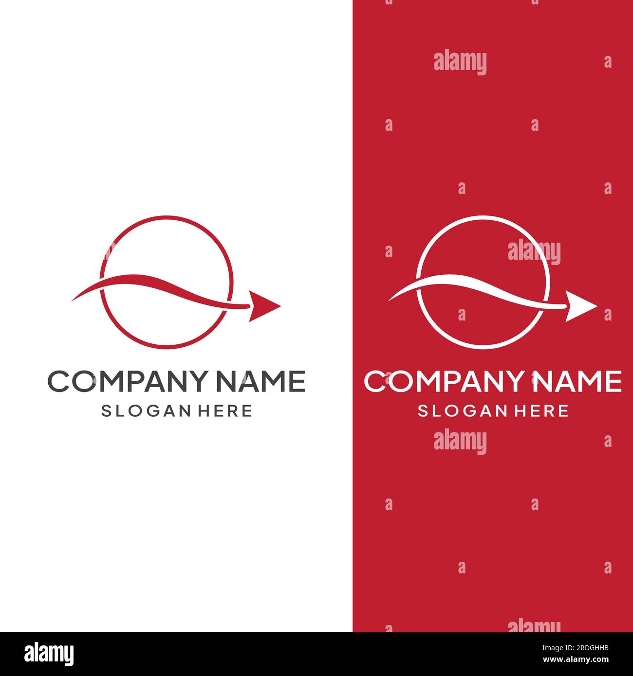 Logistics company vector logo, arrow icon logo, fast digital delivery ...