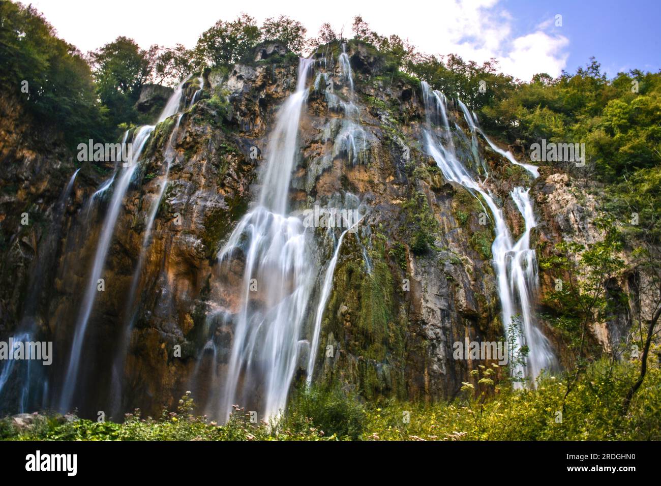 The Great Waterfall of Plitvice Lakes National Park (Veliki Slap ...