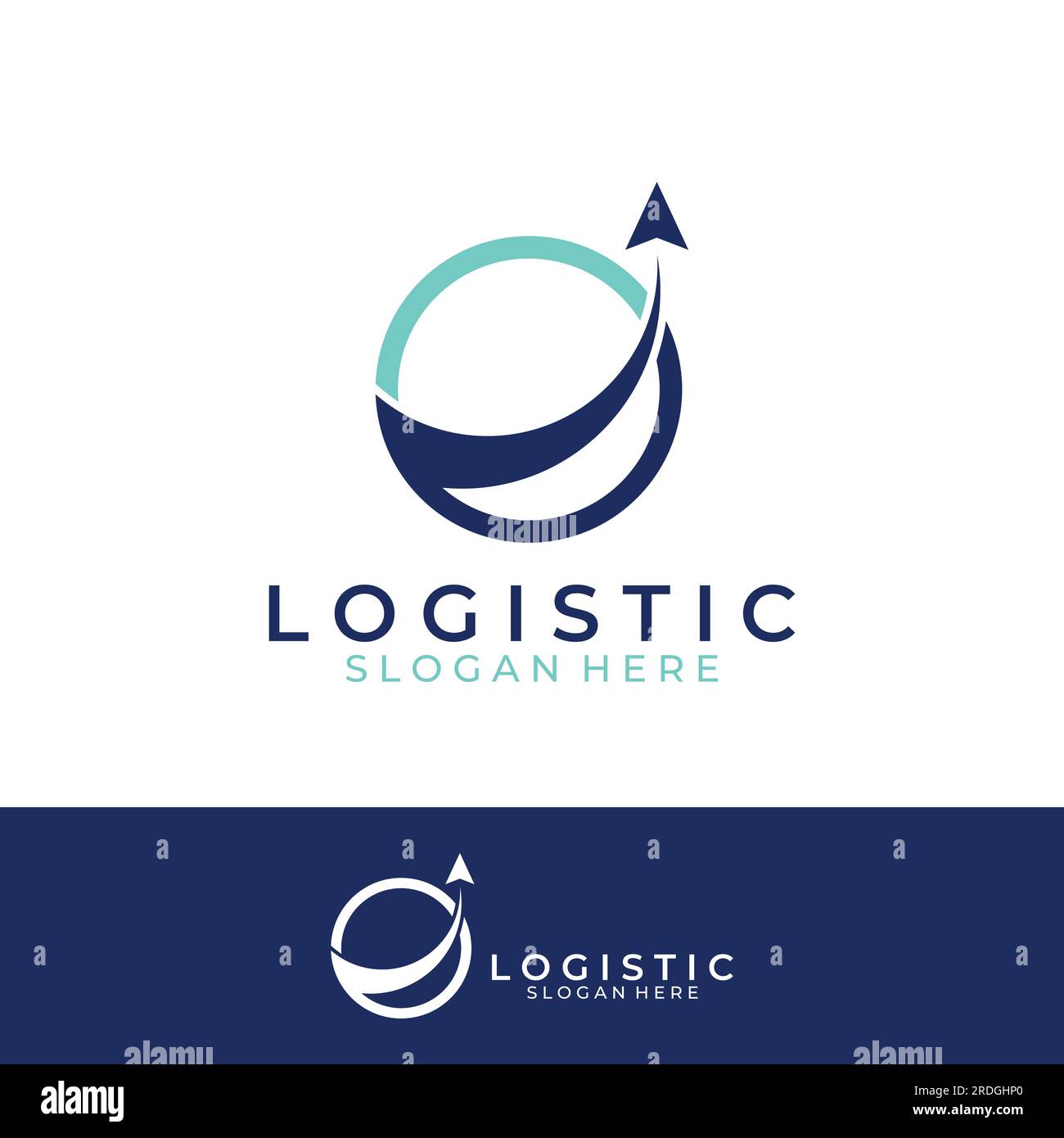 Logistics company vector logo, arrow icon logo, fast digital delivery ...