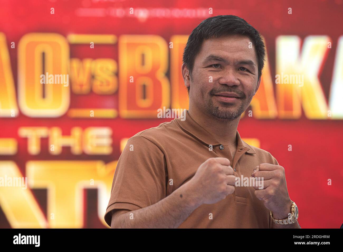 Bangkok, Thailand. 21st July, 2023. Manny Pacquiao, a Filipino boxer ...
