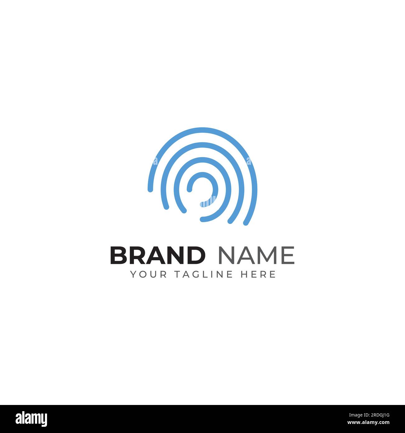 Fingerprint logo,fingerprint scan logo for business card identity ...