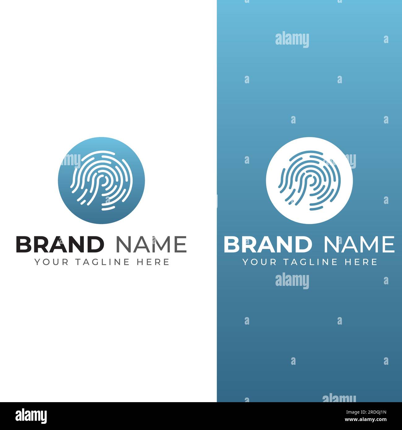 Fingerprint logo,fingerprint scan logo for business card identity ...