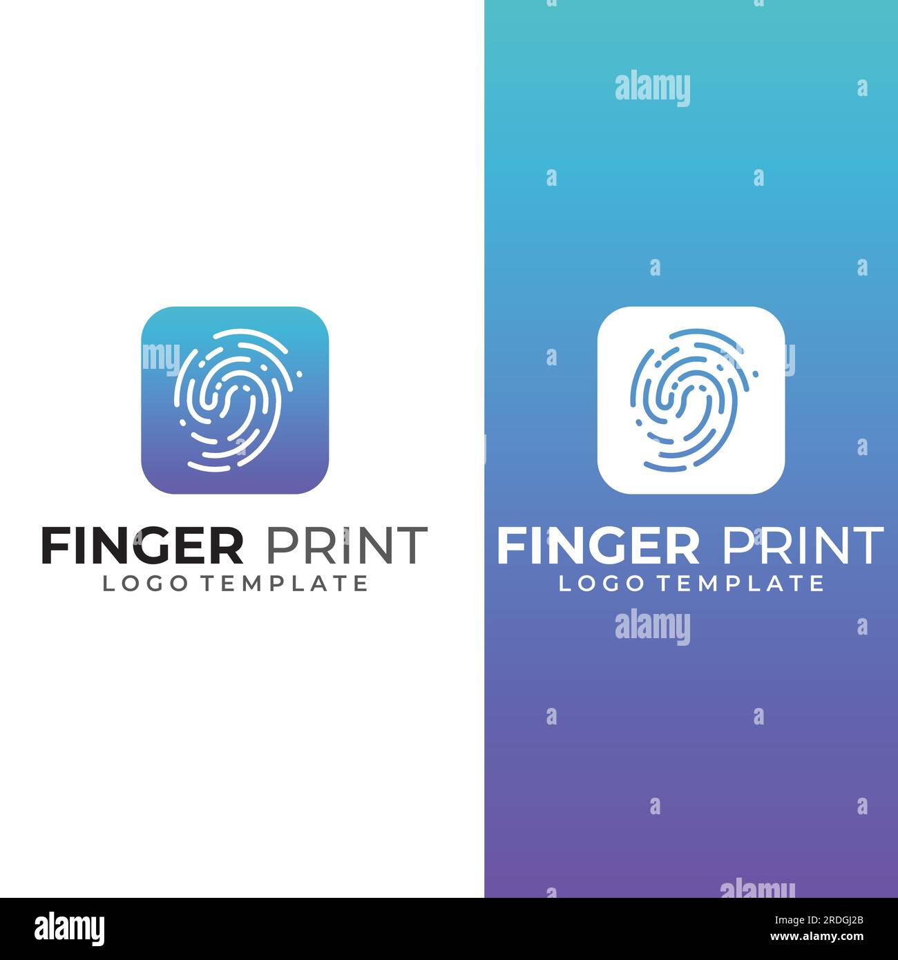 Fingerprint logo,fingerprint scan logo for business card identity ...
