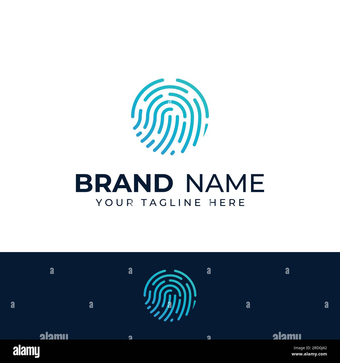 Fingerprint logo,fingerprint scan logo for business card identity ...