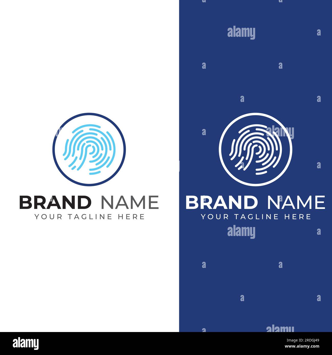 Fingerprint logo,fingerprint scan logo for business card identity ...