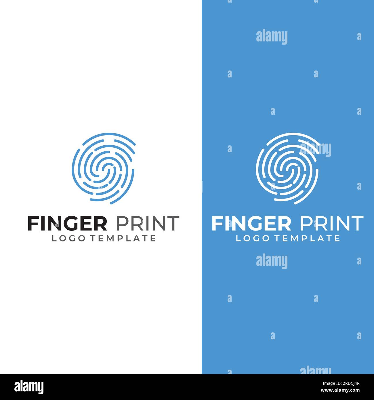 Fingerprint logo,fingerprint scan logo for business card identity ...