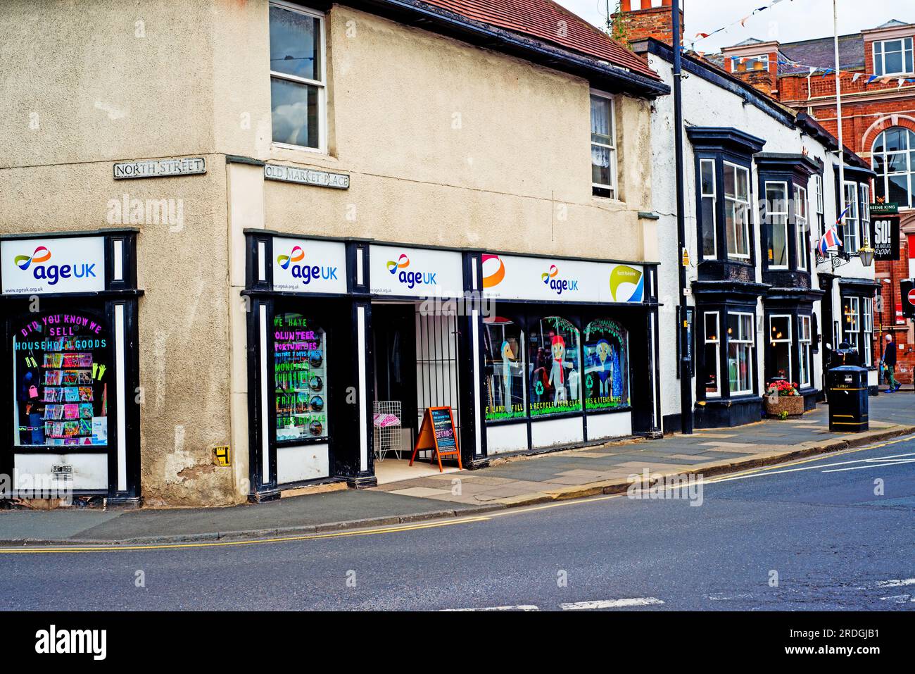 North Street and market Place, Ripon, North Yorkshire, England Stock ...