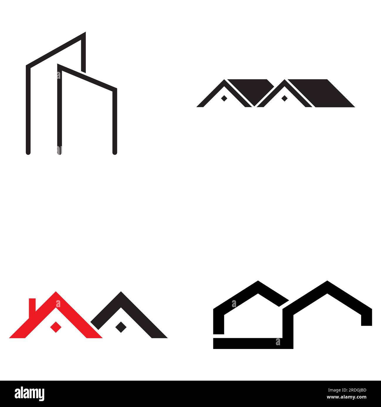 Residential, property, hotel and apartment business logos Stock Vector ...