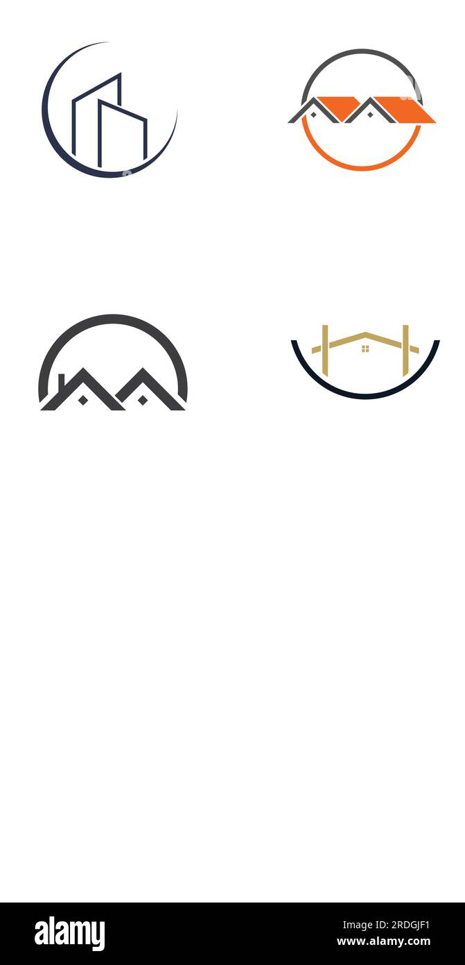 Residential, property, hotel and apartment business logos Stock Vector ...