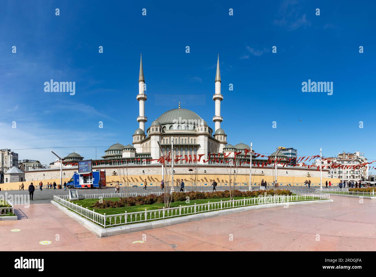 A picture of the Taksim Mosque and the Taksim Square Stock Photo - Alamy
