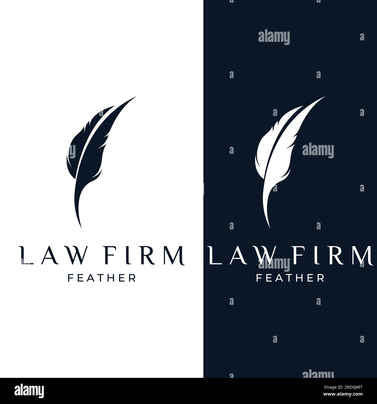 Feather logo, feather pen logo and law firm feather logo vector design ...