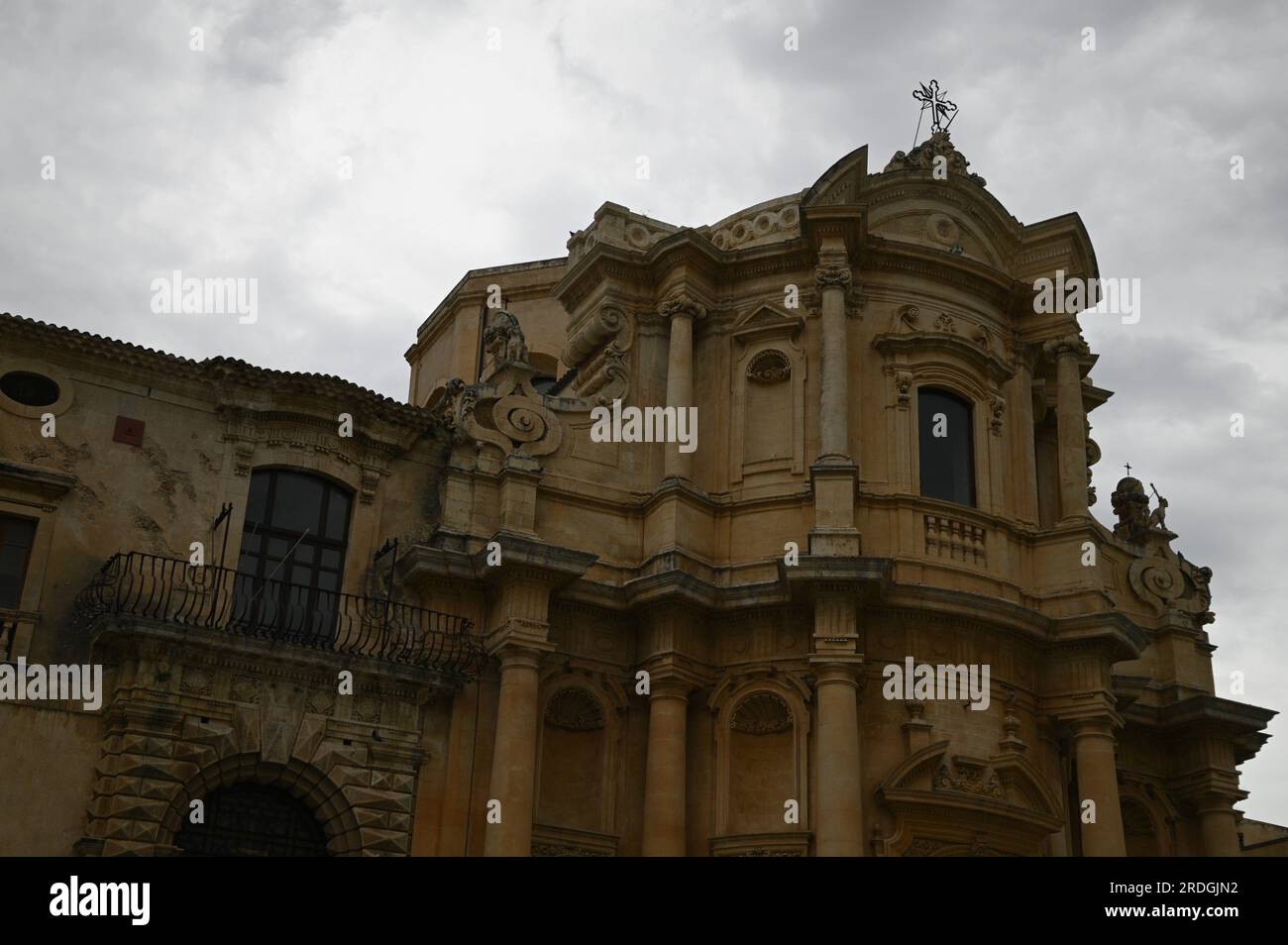 Scenic exterior view of the Baroque style Chiesa di San Domenico a ...