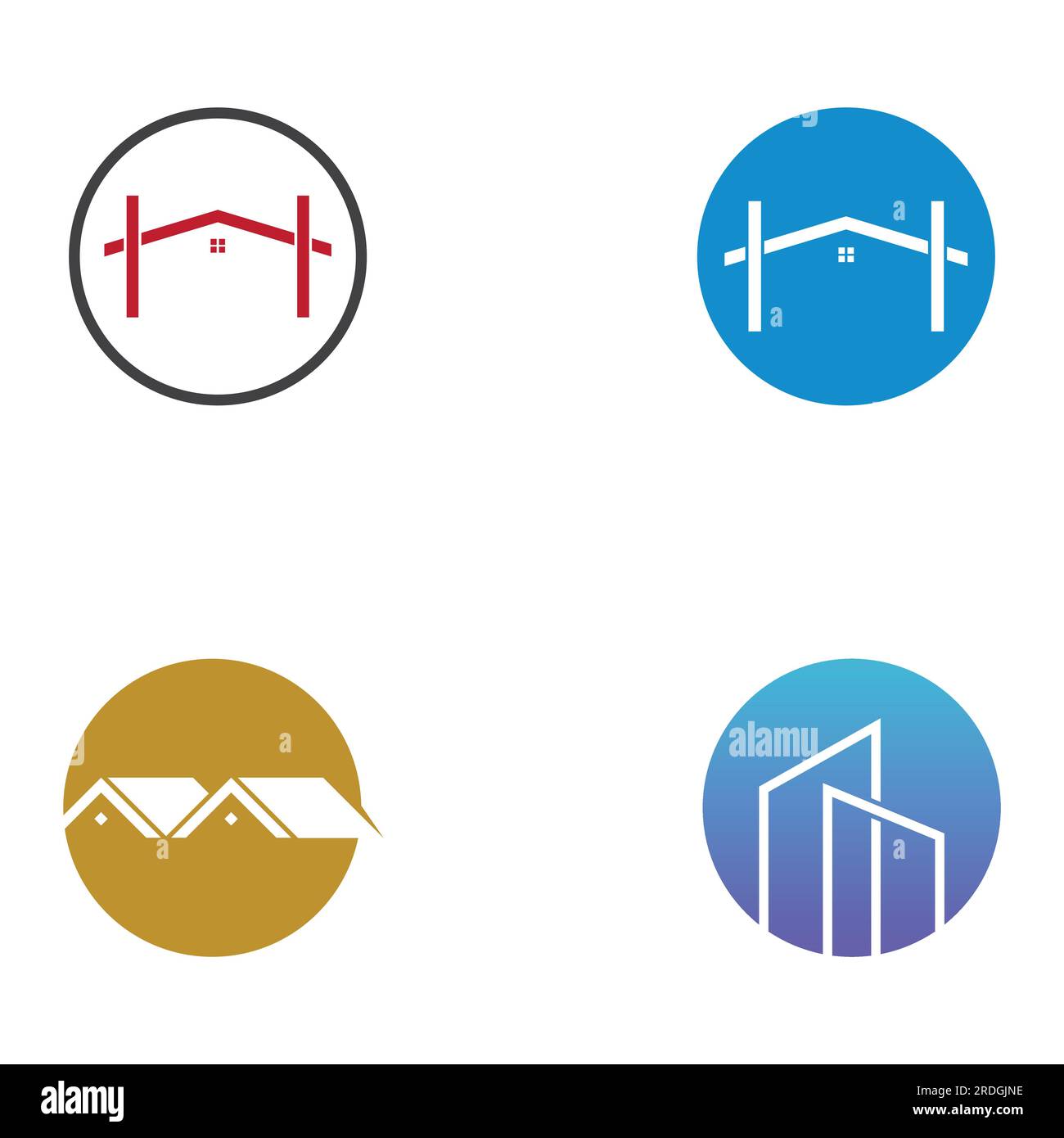 Residential, property, hotel and apartment business logos Stock Vector ...