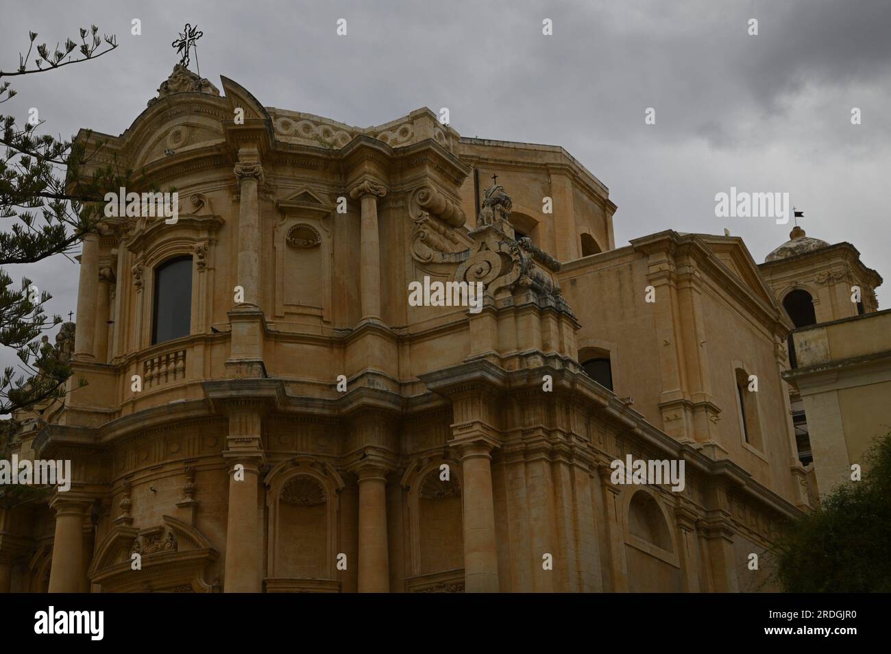 Scenic exterior view of the Baroque style Chiesa di San Domenico a ...