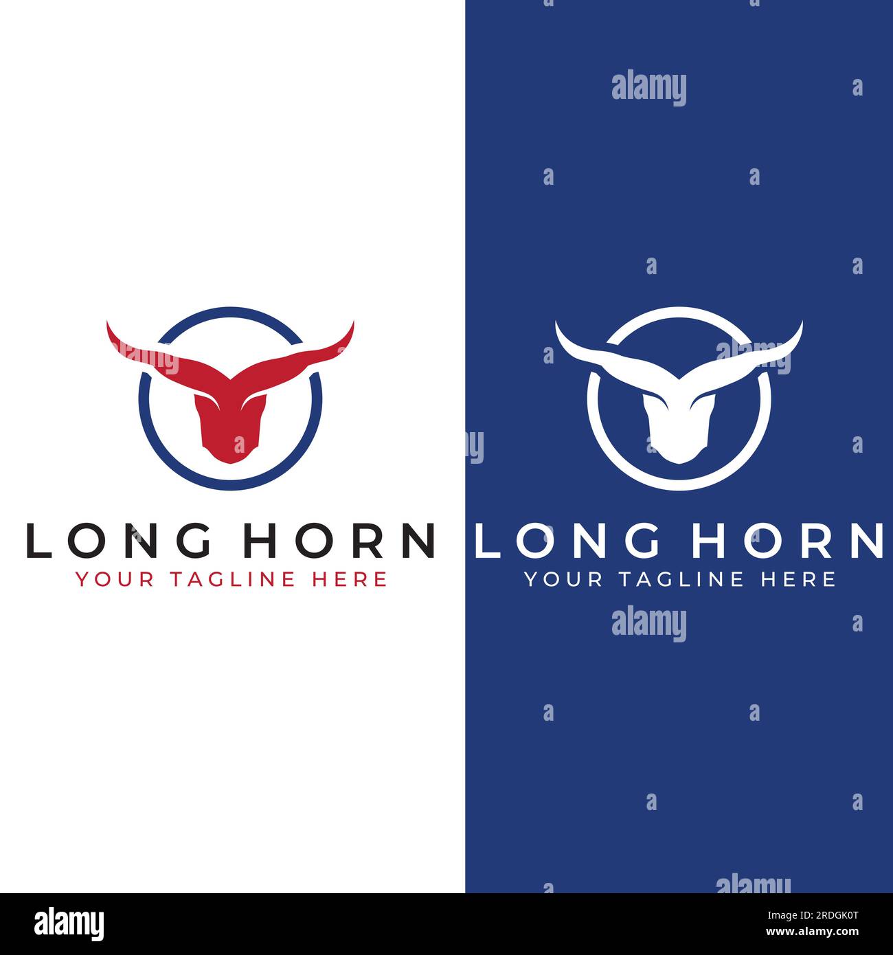 Bull's head horn logo. Using vector design concept Stock Vector Image ...