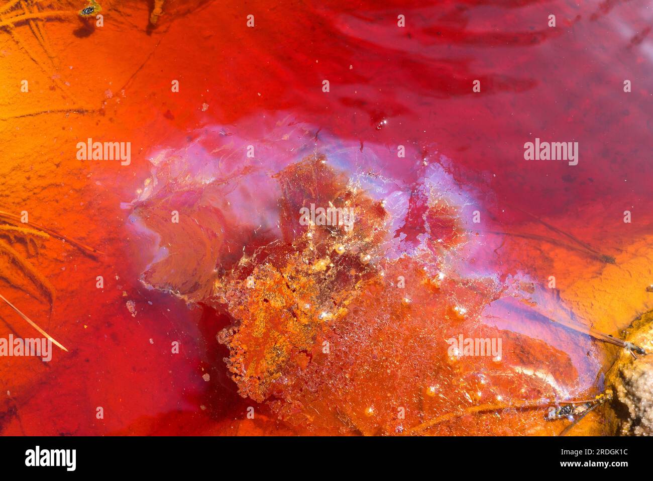 Rio Tinto acid waters from the Riotinto mines. This toxic waters ...