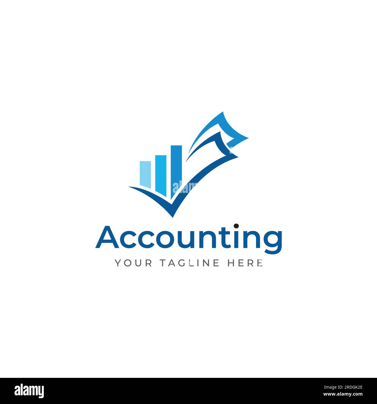 Financial accounting logo, with check mark for financial accounting ...