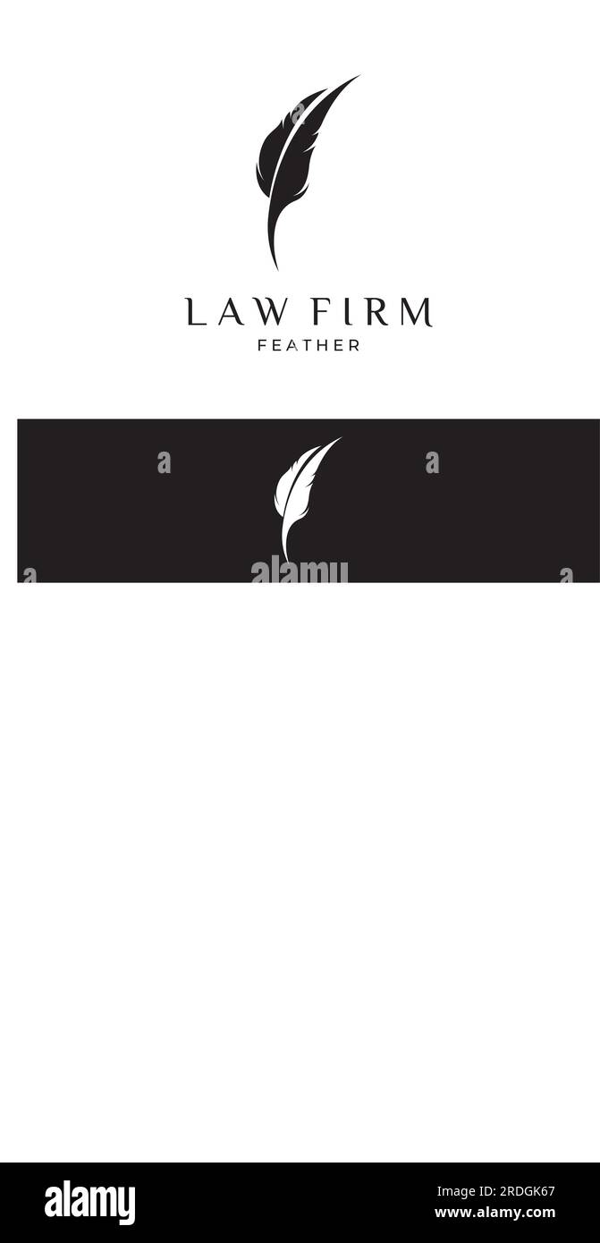 Feather logo, feather pen logo and law firm feather logo vector design ...
